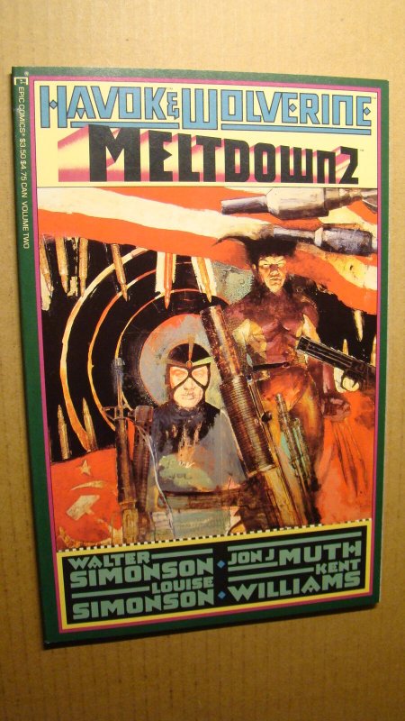 Havok & Wolverine Meltdown 2 *NM 9.4* Graphic Novel Marvel Simonson ART ...