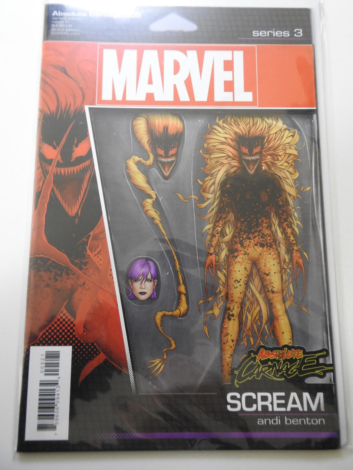 Absolute Carnage #5 John Tyler Christopher Action Figure (Scream ...