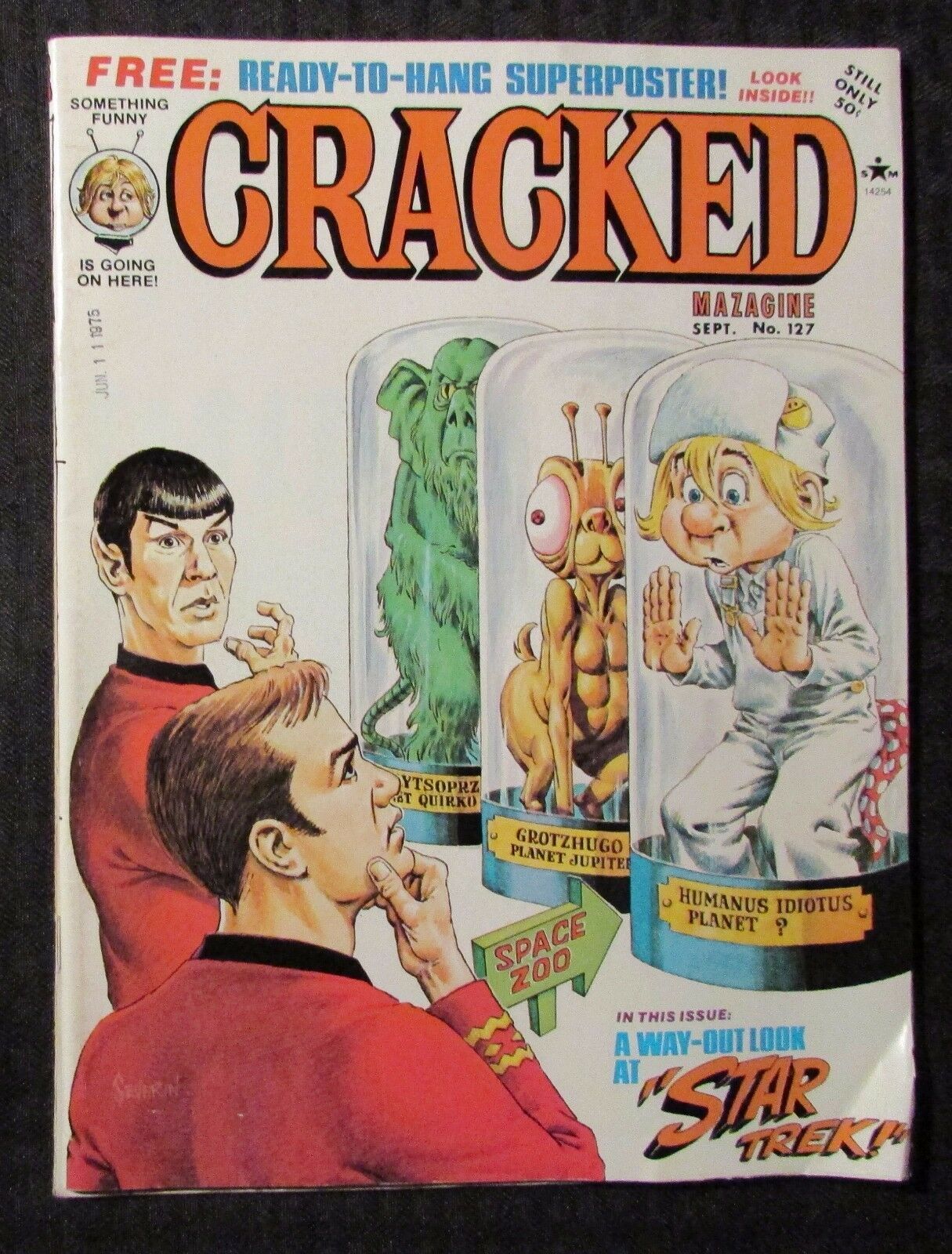 1975 CRACKED Magazine #127 VG/FN 5.0 Star Trek Parody | Comic Books ...