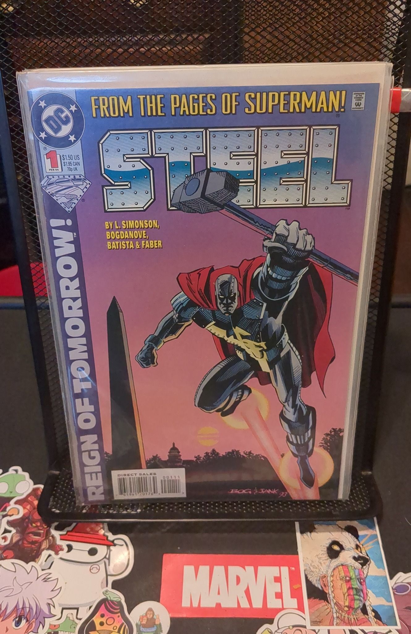 Steel #1 DC Universe Corner Box Variant (1994) | Comic Books - Modern ...