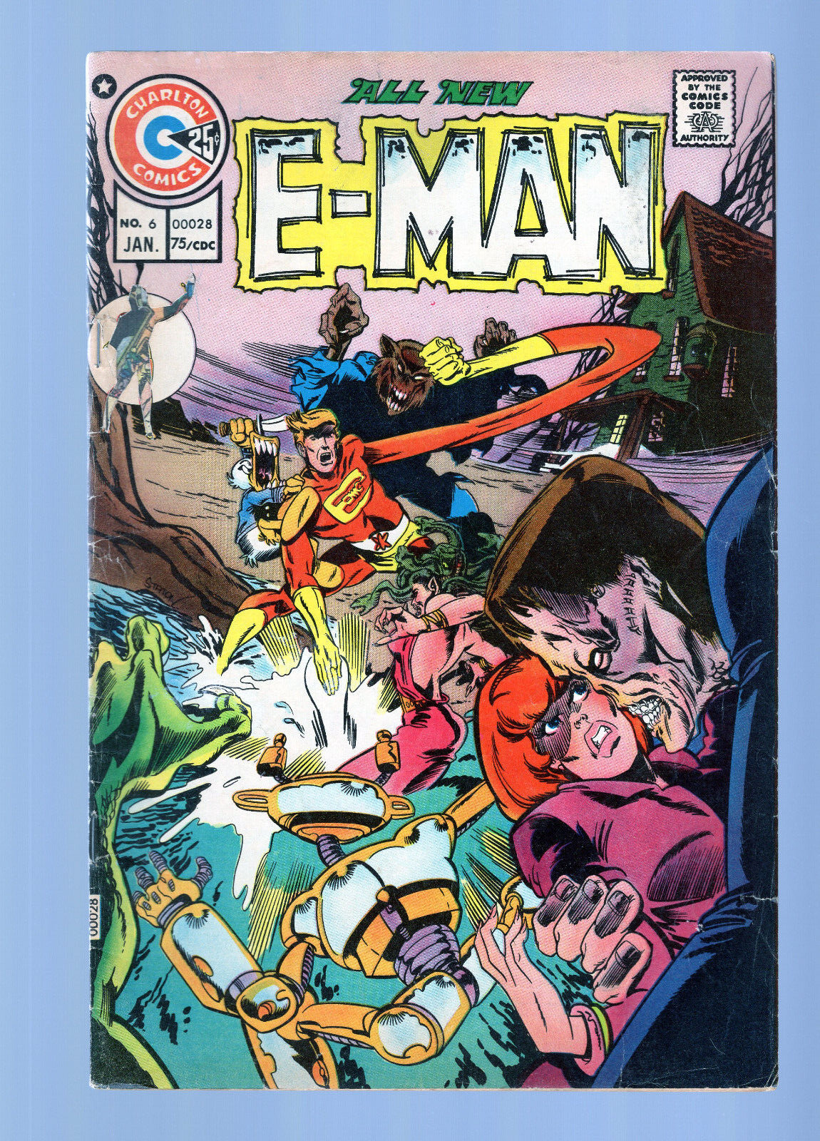 E-Man #6 - Joe Stanton Cover Art. Nick Cuti Story. (5.0) 1975 | Comic ...