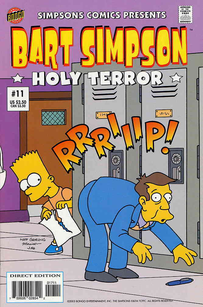 Simpsons Comics Presents Bart Simpson #11 VF ; Bongo | Comic Books - Modern Age, Bongo, Simpsons ...