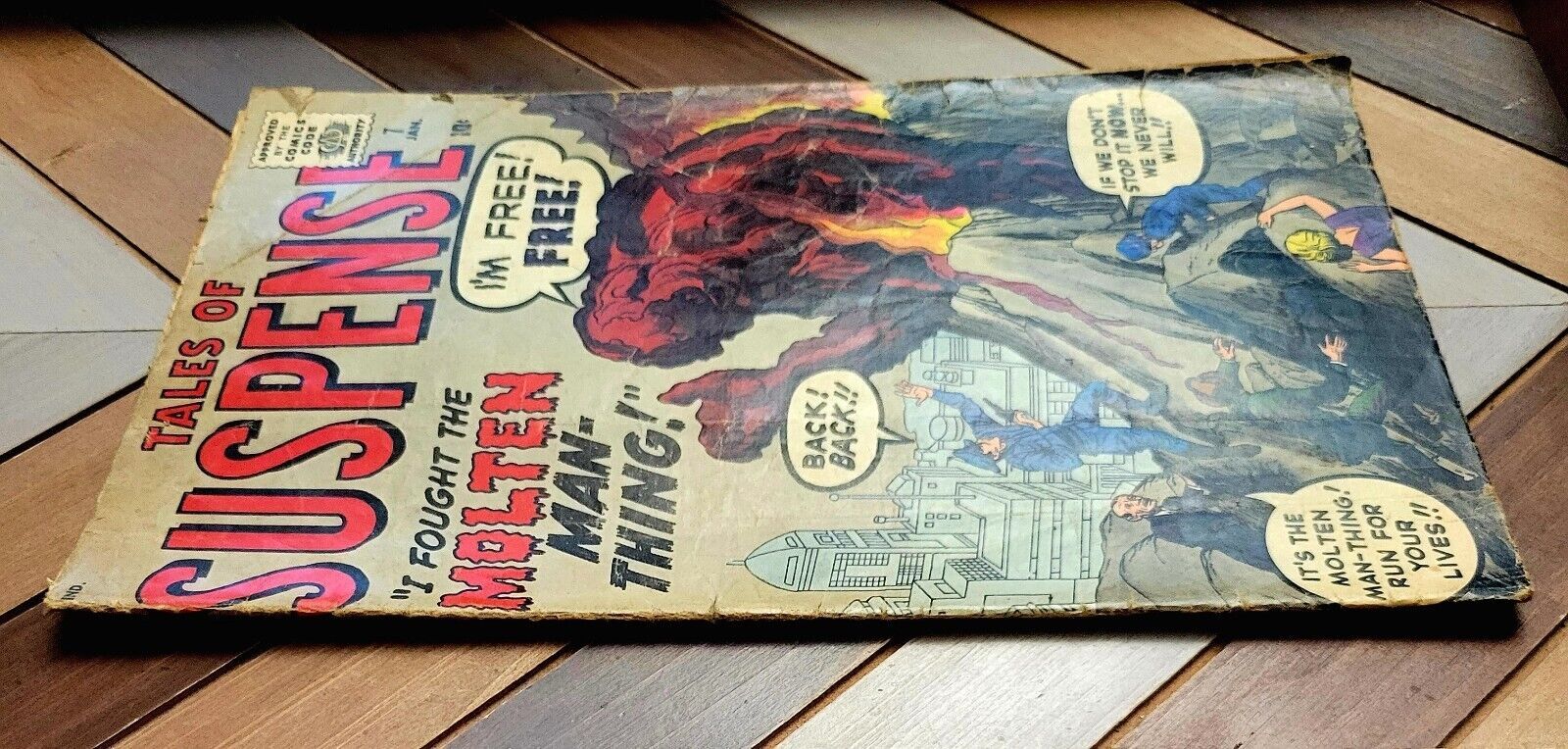 TALES of SUSPENSE #7 GD Marvel 1960 1st Prototypes LAVA MAN/AUNT MAY ...