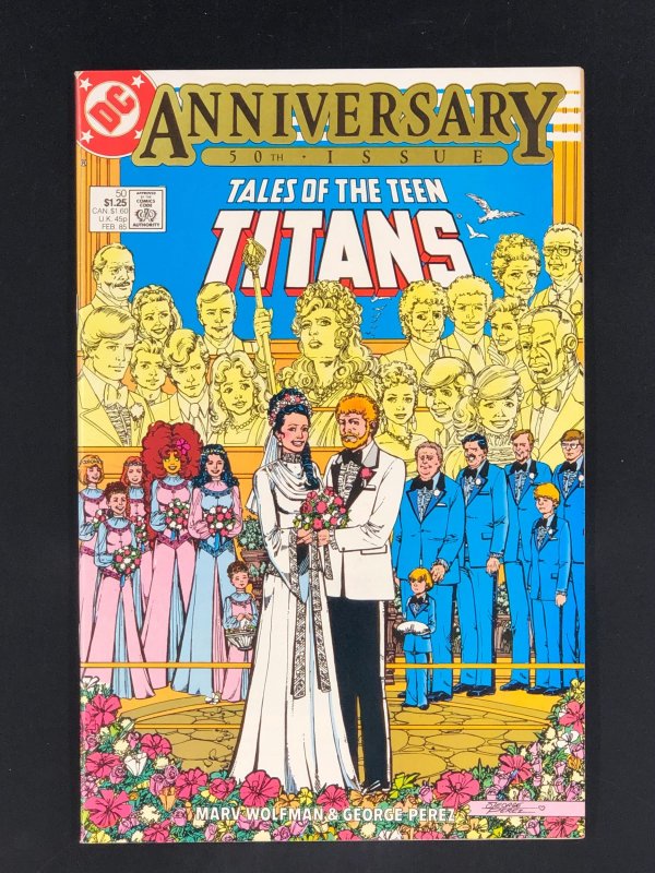 Tales of the Teen Titans #50 (1985) Marriage of Wonder Girl and Terry ...