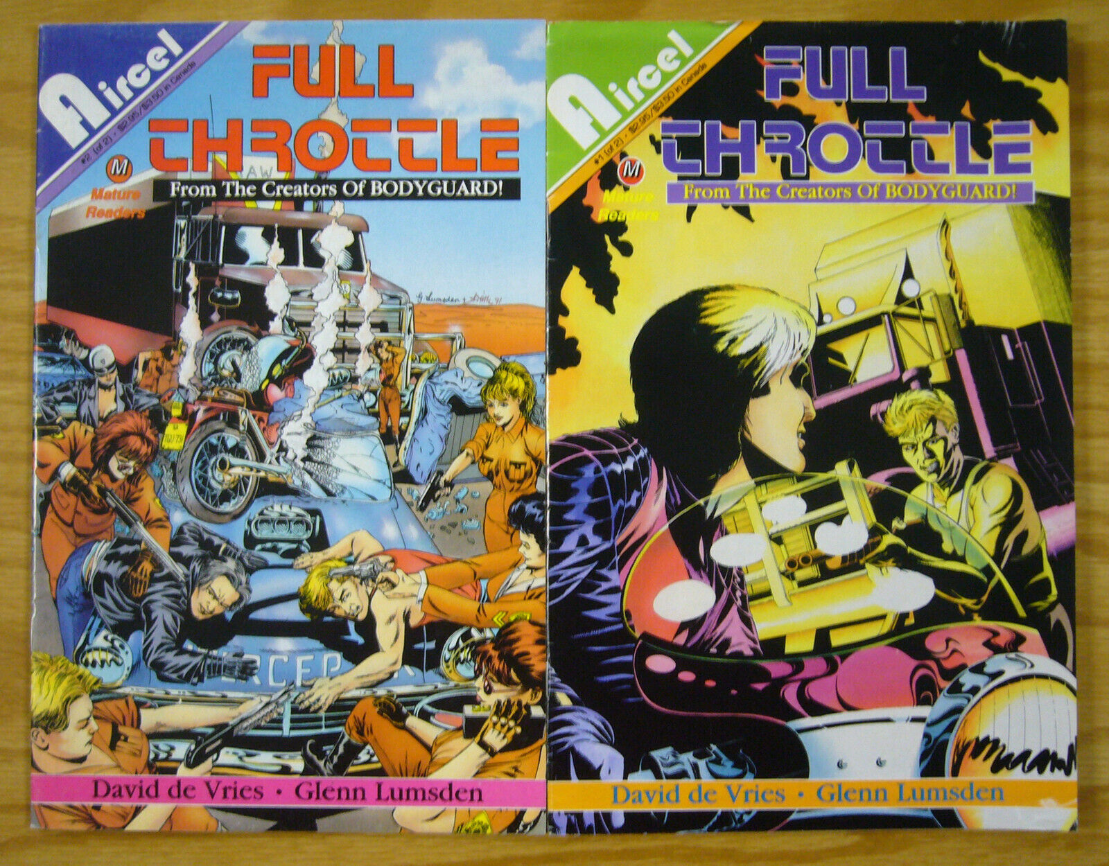 Full Throttle #1-2 FN complete series - aircel comics set - david de ...