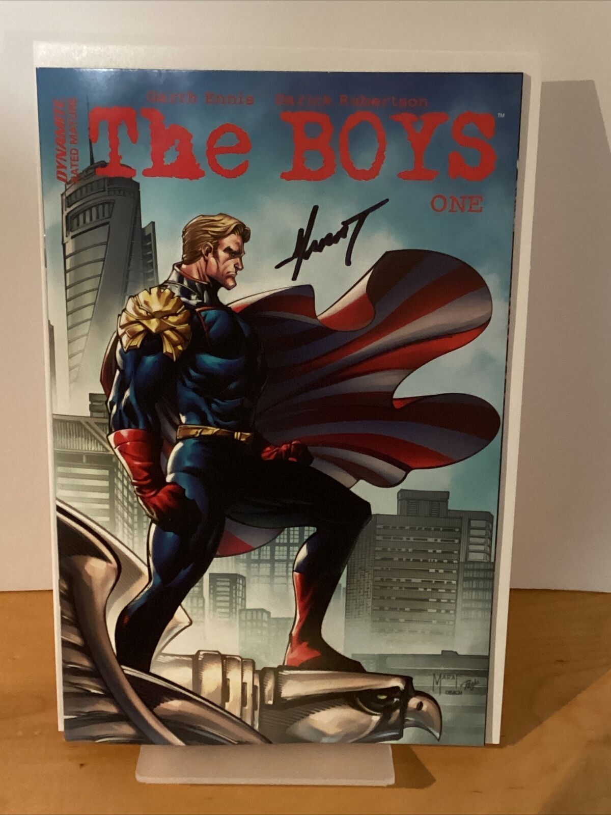 The Boys Homelander Signed By Marat Mychaels NYCC 2022 Mint Comic 1/500 ...