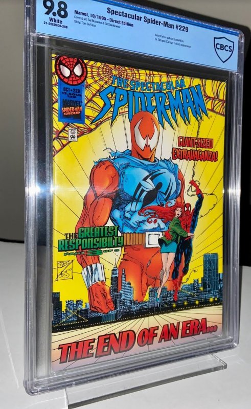 Spectacular Spider-Man #229 -Peter Parker quits as Spider-Man -CBCS 9.8 ...