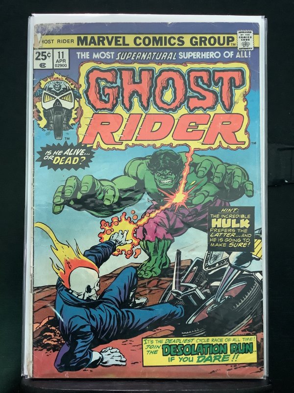 Ghost Rider #11 (1975) | Comic Books - Bronze Age, Marvel, Ghost Rider ...