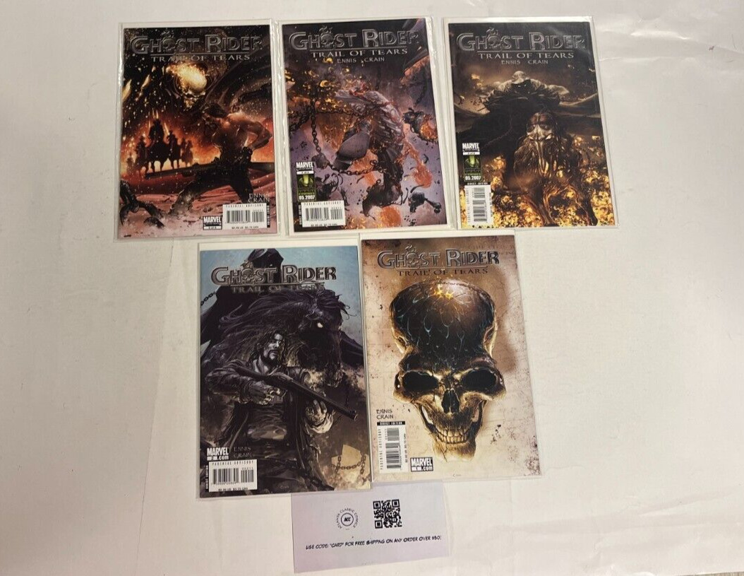 5 Ghost Rider Trail of Tears Marvel Comics books #1 2 3 4 5 Ennis 25 ...
