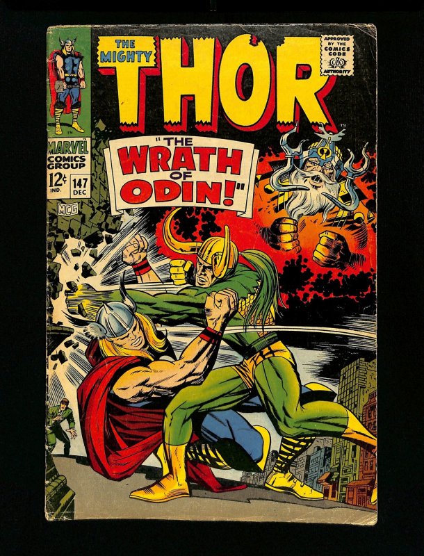Thor #147 vs Loki! Wrath of Odin! Jack Kirby Art! | Comic Books ...