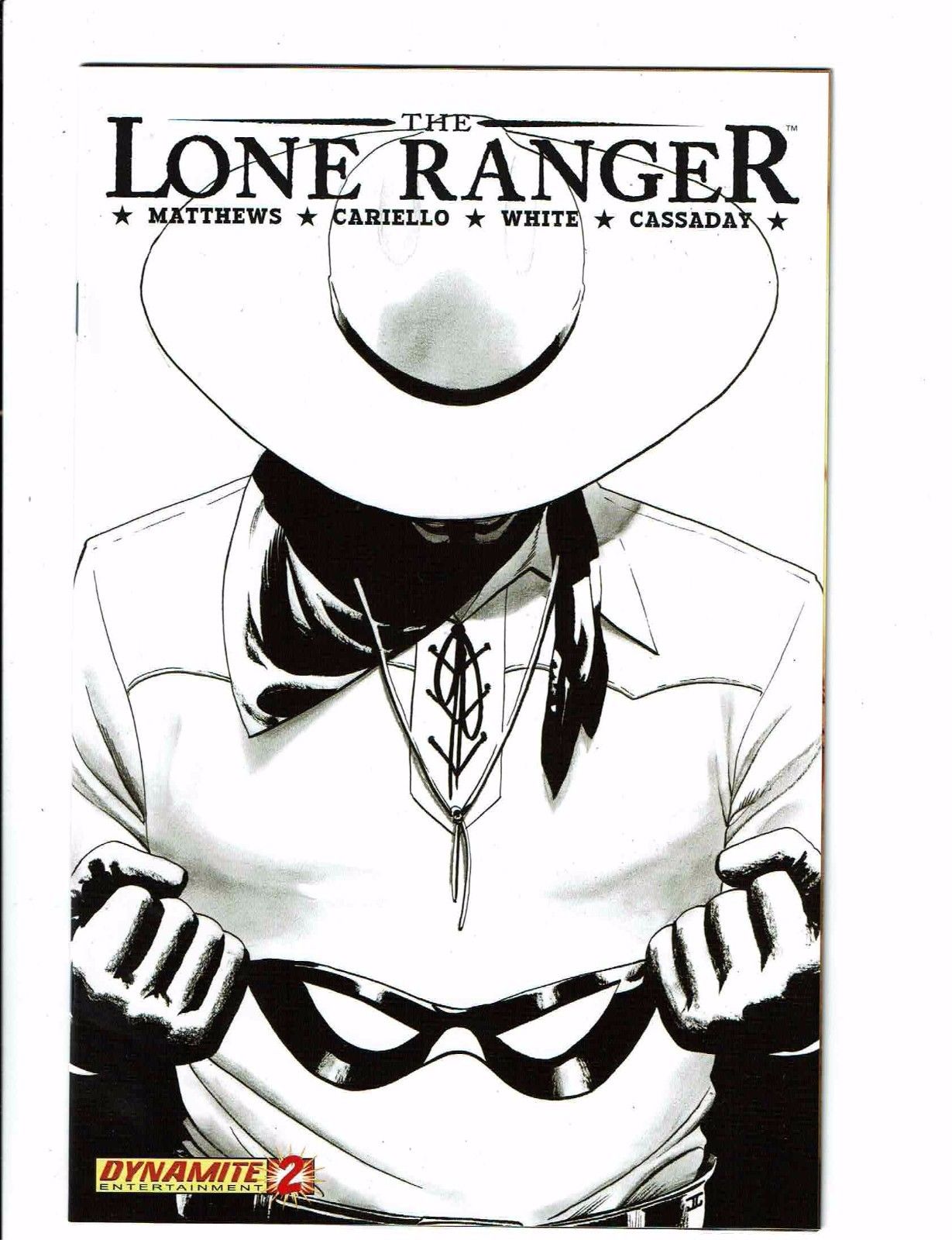 The Lone Ranger # 2 NM Dynamite Entertainment Comic Book B&W Variant ...