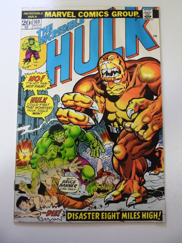 The Incredible Hulk #169 (1973) VG Condition | Comic Books - Bronze Age ...