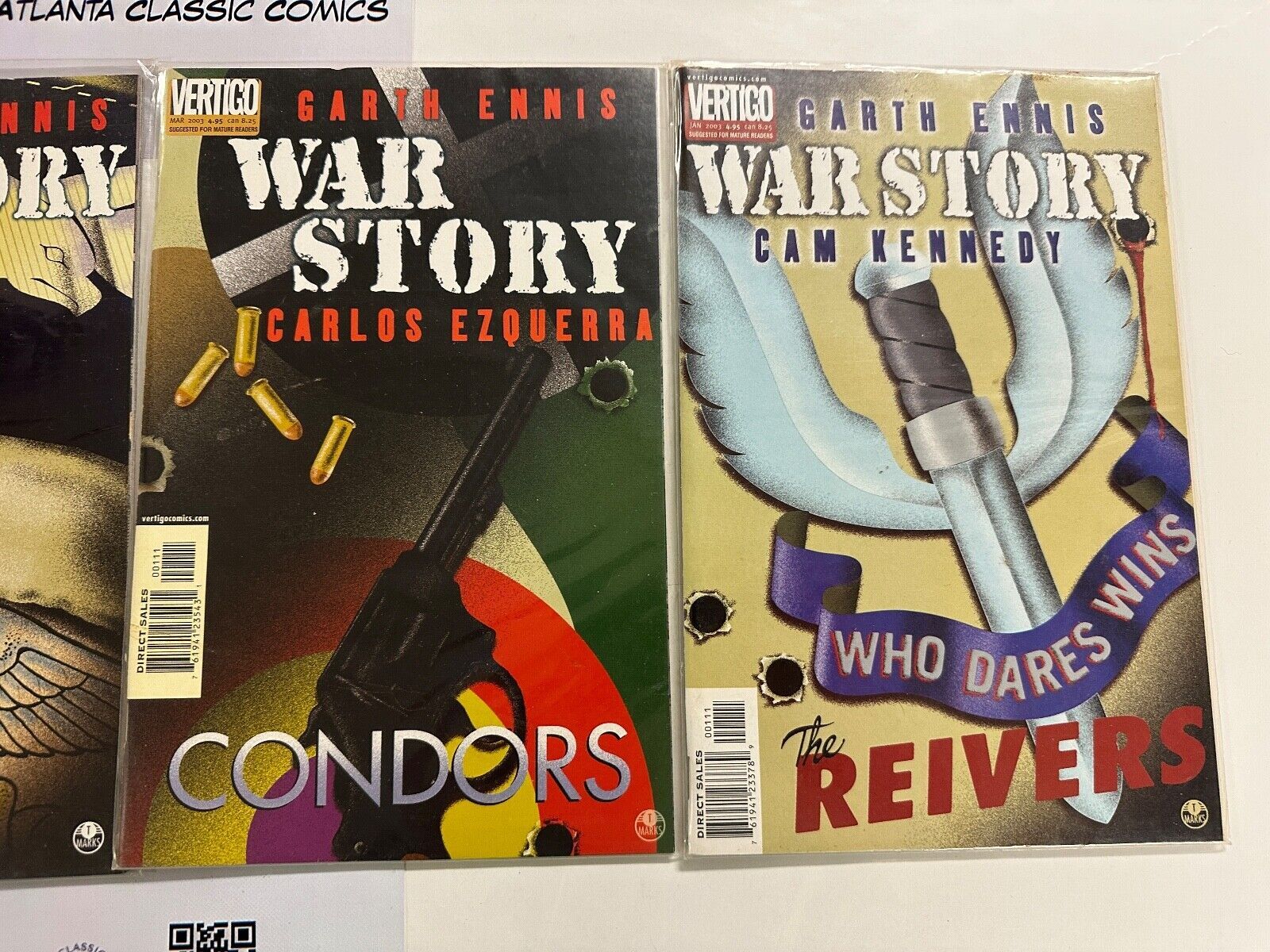 4 War Stories Vertigo Comics Screaming Eagles, Archangel, Condors ...
