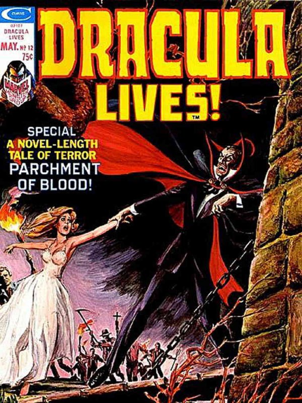 Dracula Lives! (Magazine) #12 FN ; Marvel | Penultimate Issue | Comic ...