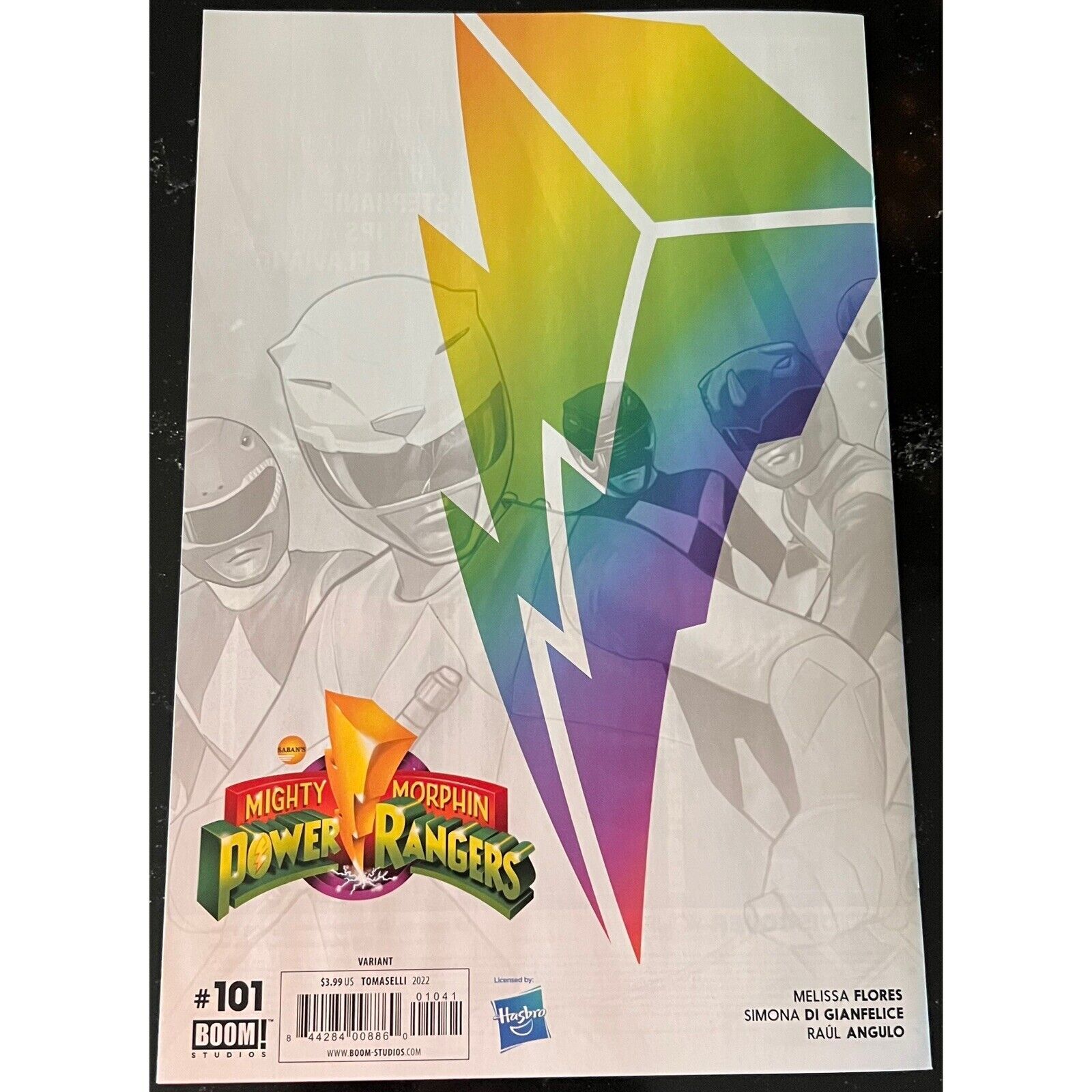 Mighty Morphin Power Rangers #101 1:25 Tomaselli Virgin Variant Boom ...