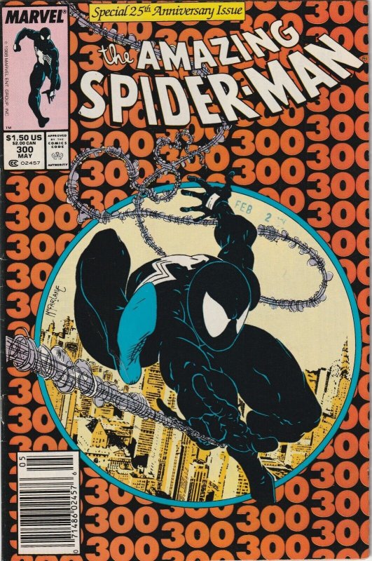 The Amazing Spider-Man # 300 Newsstand Cover FN+ Marvel 1988 [S6 ...