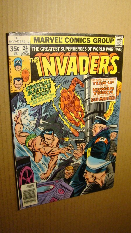 Invaders 24 *Solid* Captain America VS Nazi U-Boat 1977 | Comic Books ...