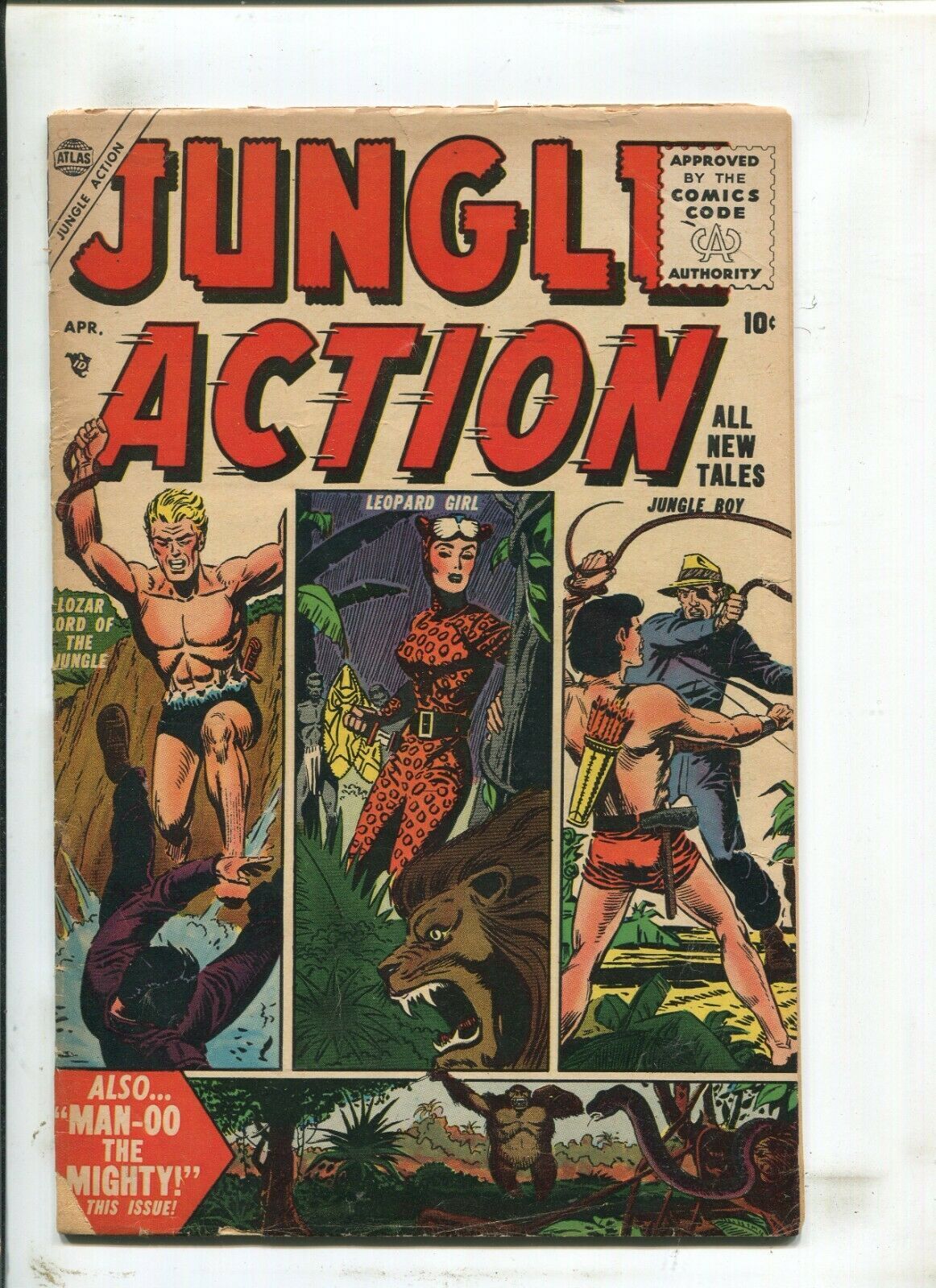 Jungle Action #4 Lozar lord of the jungle, Leopard girl, & Jungle boy(2 ...
