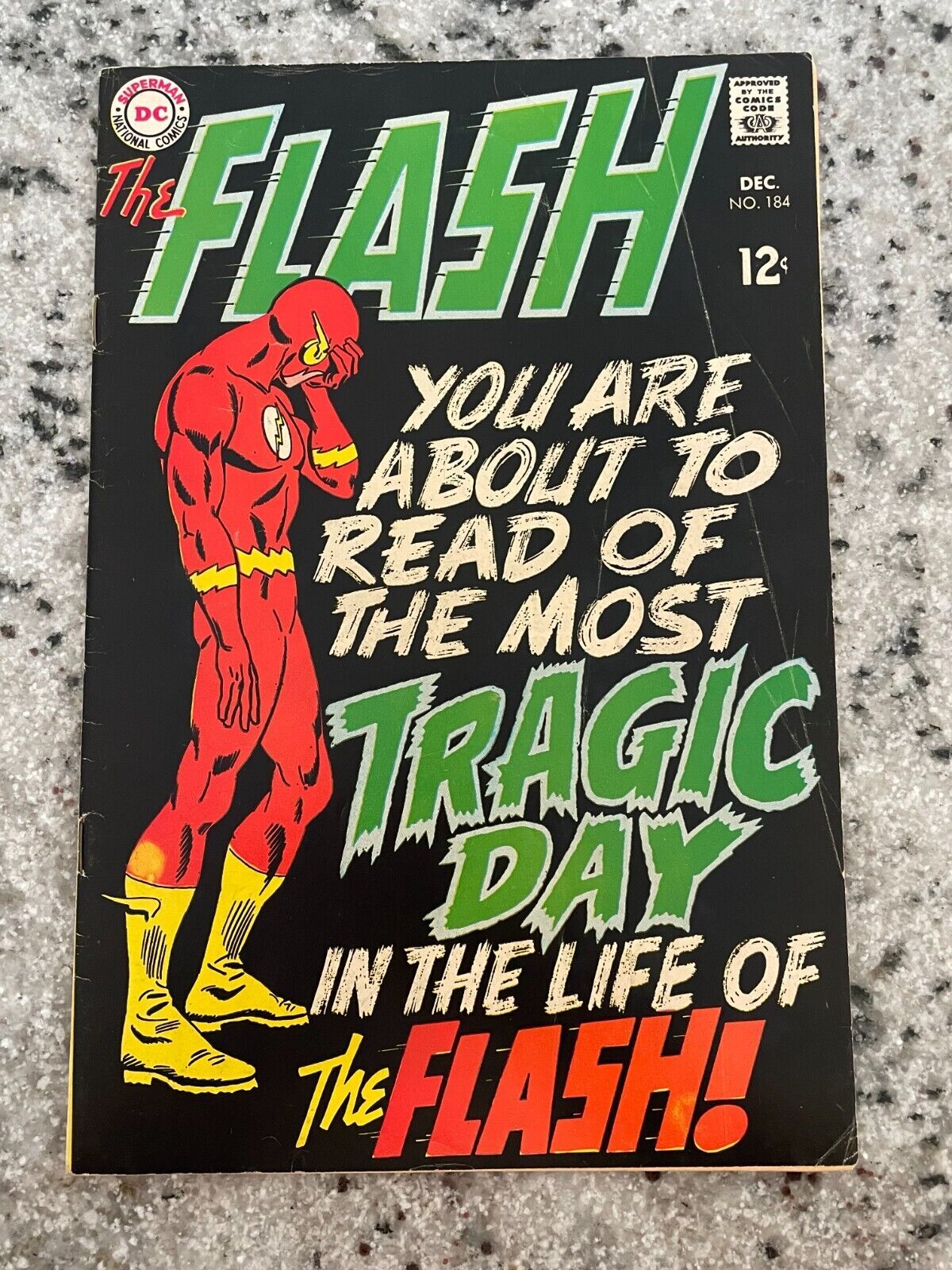Flash # 184 FN DC Silver Age Comic Book Batman Superman Wonder Woman ...