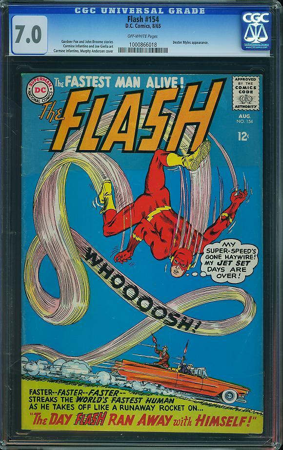 The Flash #154 (1965) CGC 7.0 FVF | Comic Books - Silver Age, DC Comics ...