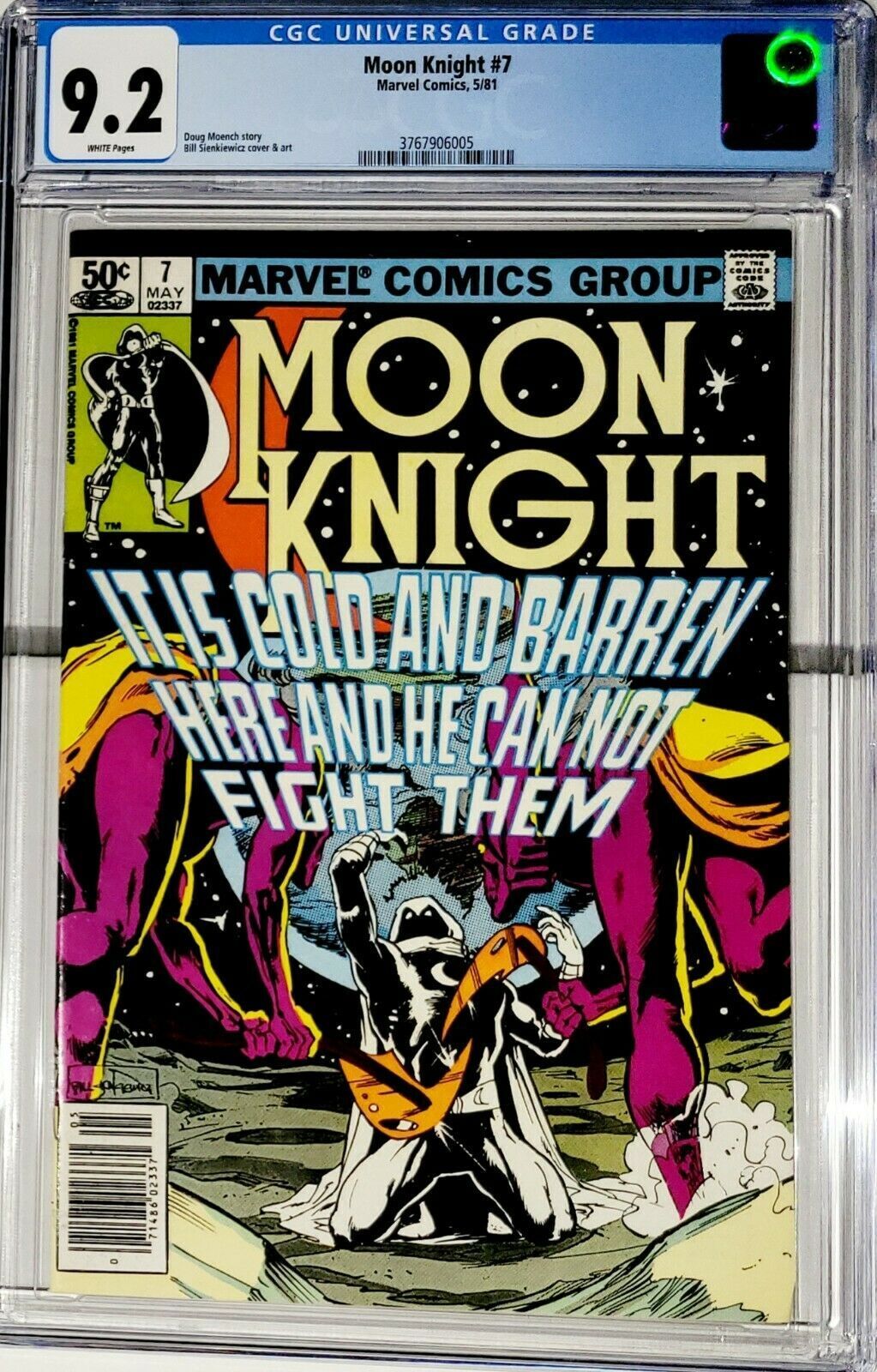 MOON KNIGHT #7 CGC 9.2 (Marvel 1981) 1st solo series | Comic Books ...