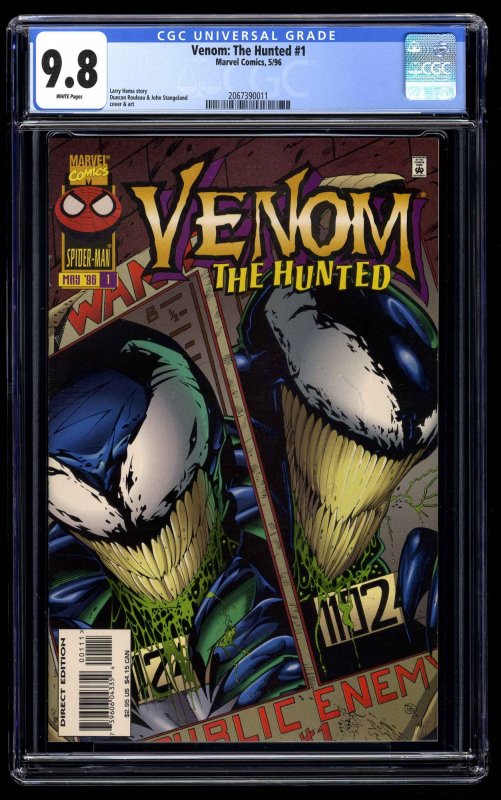 Venom: The Hunted #1 CGC NM/M 9.8 White Pages | Comic Books - Modern ...