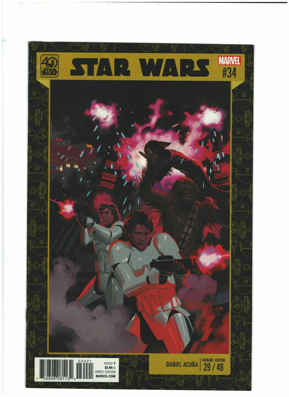 Star Wars #34 VF- 7.5 Marvel Comics 2017 40th Anniversary Variant ...
