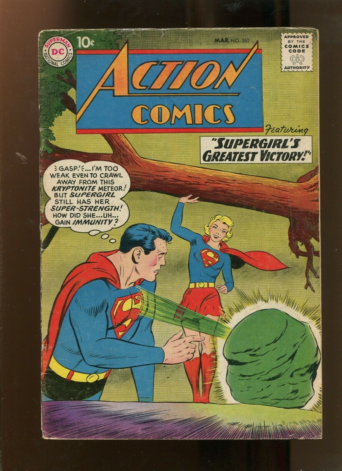 Action Comics 262 4 5 Supergirls Greatest Victory 1960 Comic
