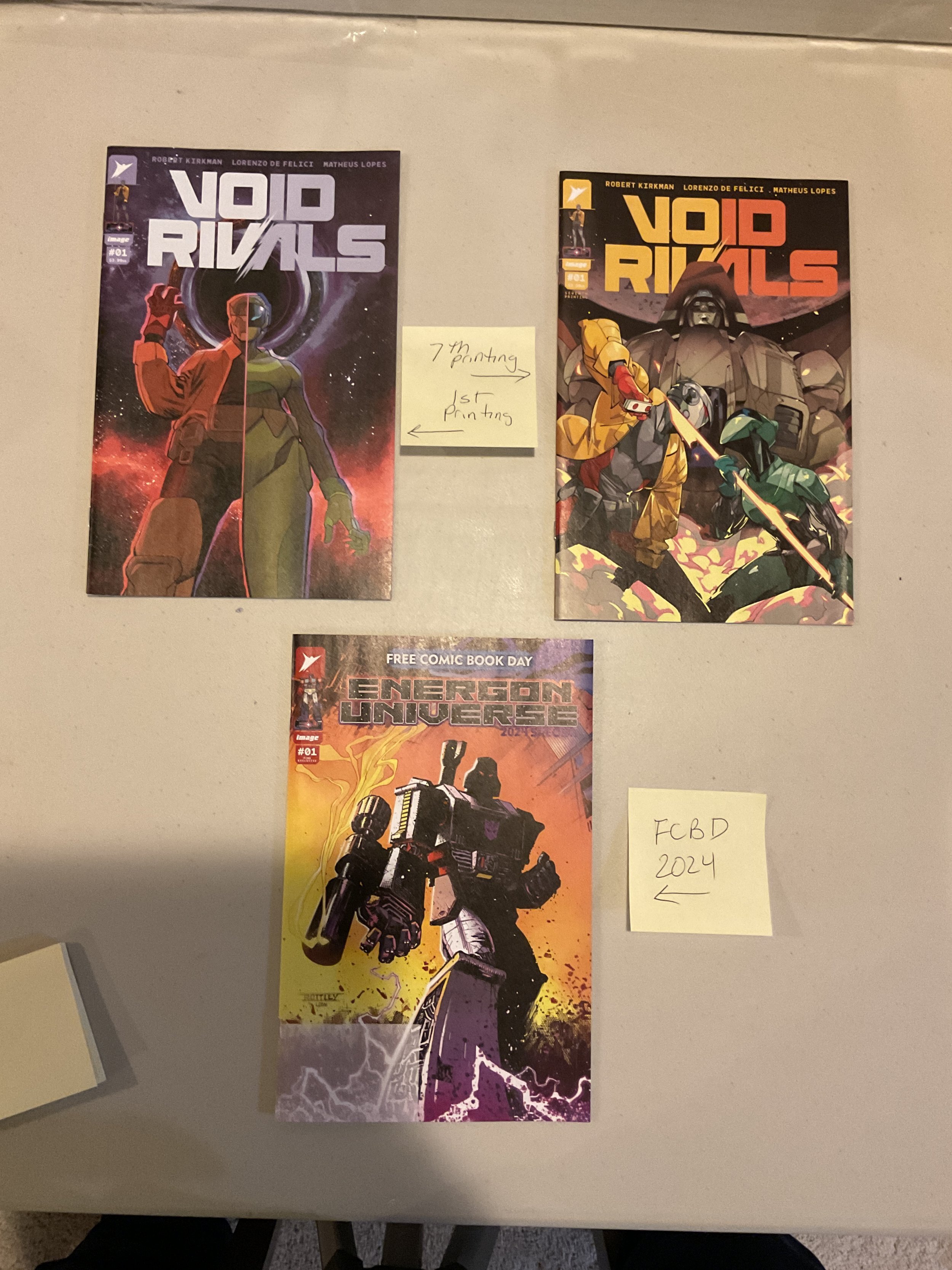 Void Rivals / Energon Universe Set #1 (1st and 7th Printings) and FCBD ...