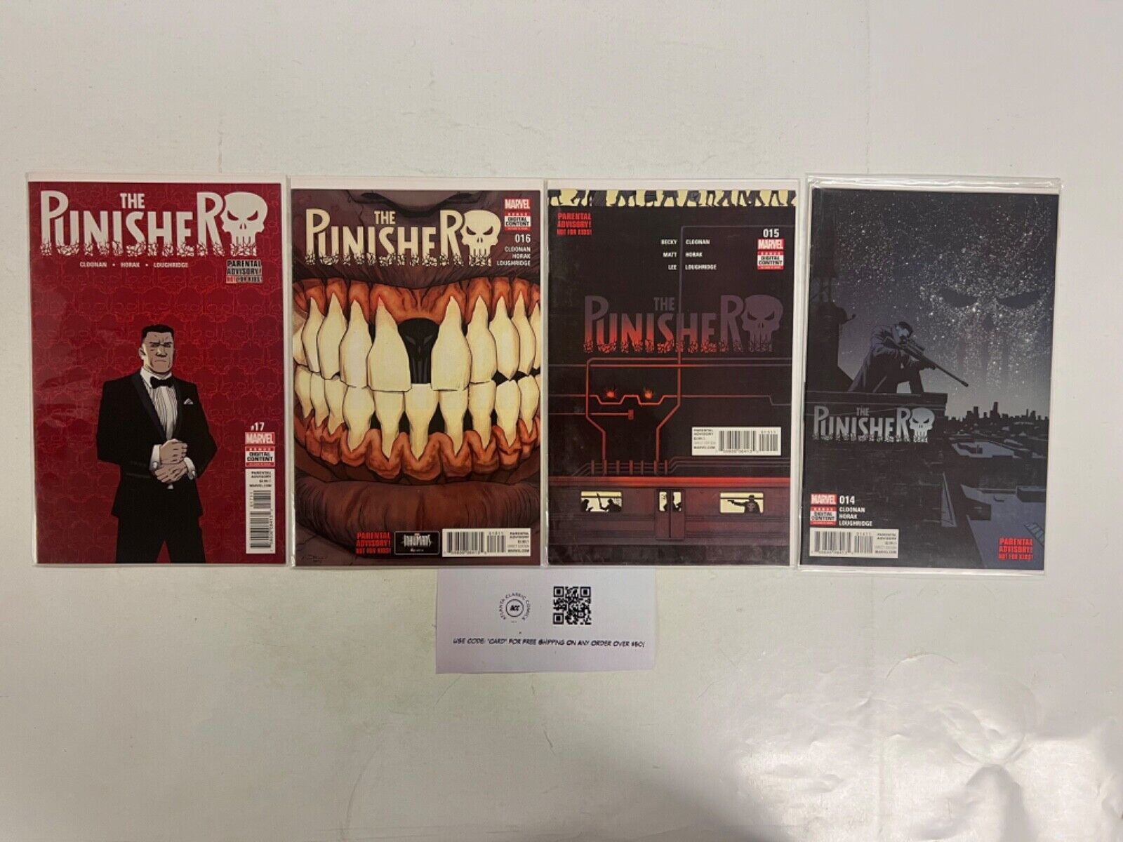 4 The Punisher Marvel Comic Books # 14 15 16 17 Avengers Defenders 7 ...