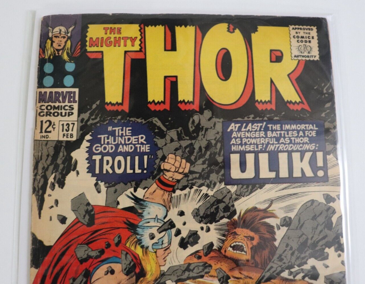 Thor #137 1967 1st appearance of Ulik the Troll 2nd appearance of Sif ...