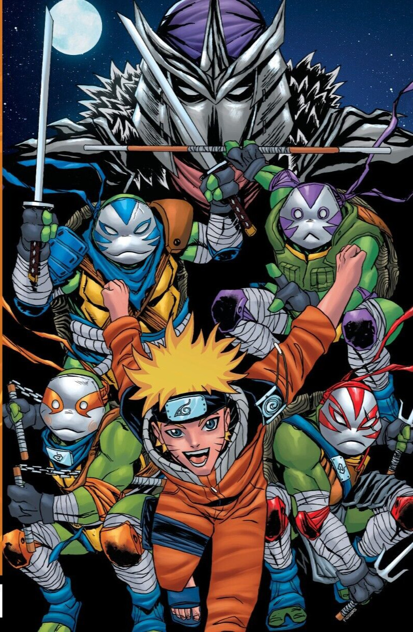 Teenage Mutant Ninja Turtles X Naruto #1 2024 Flowers Exclusive | Comic ...