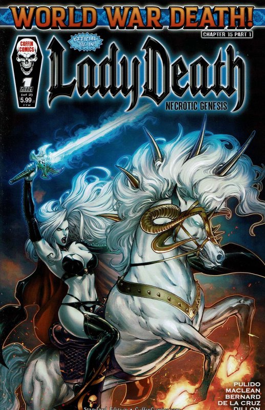 Lady Death: Necrotic Genesis #1 VF ; Coffin | Standard Edition | Comic ...
