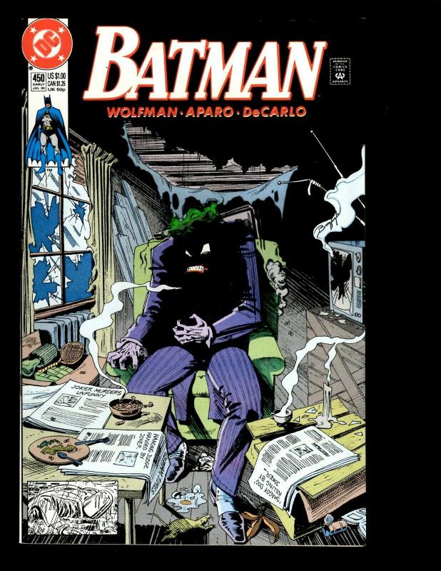 Lot Of 10 Batman DC Comics # 446 447 448 449 450 451 452 453 454 455 ...