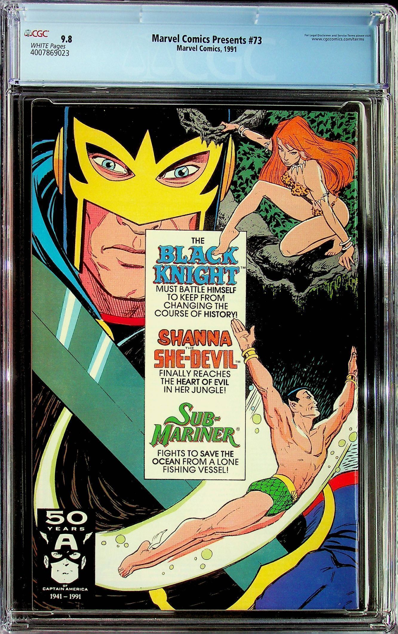 Marvel Comics Presents #73 Direct Edition (1991) - CGC 9.8 - Cert ...
