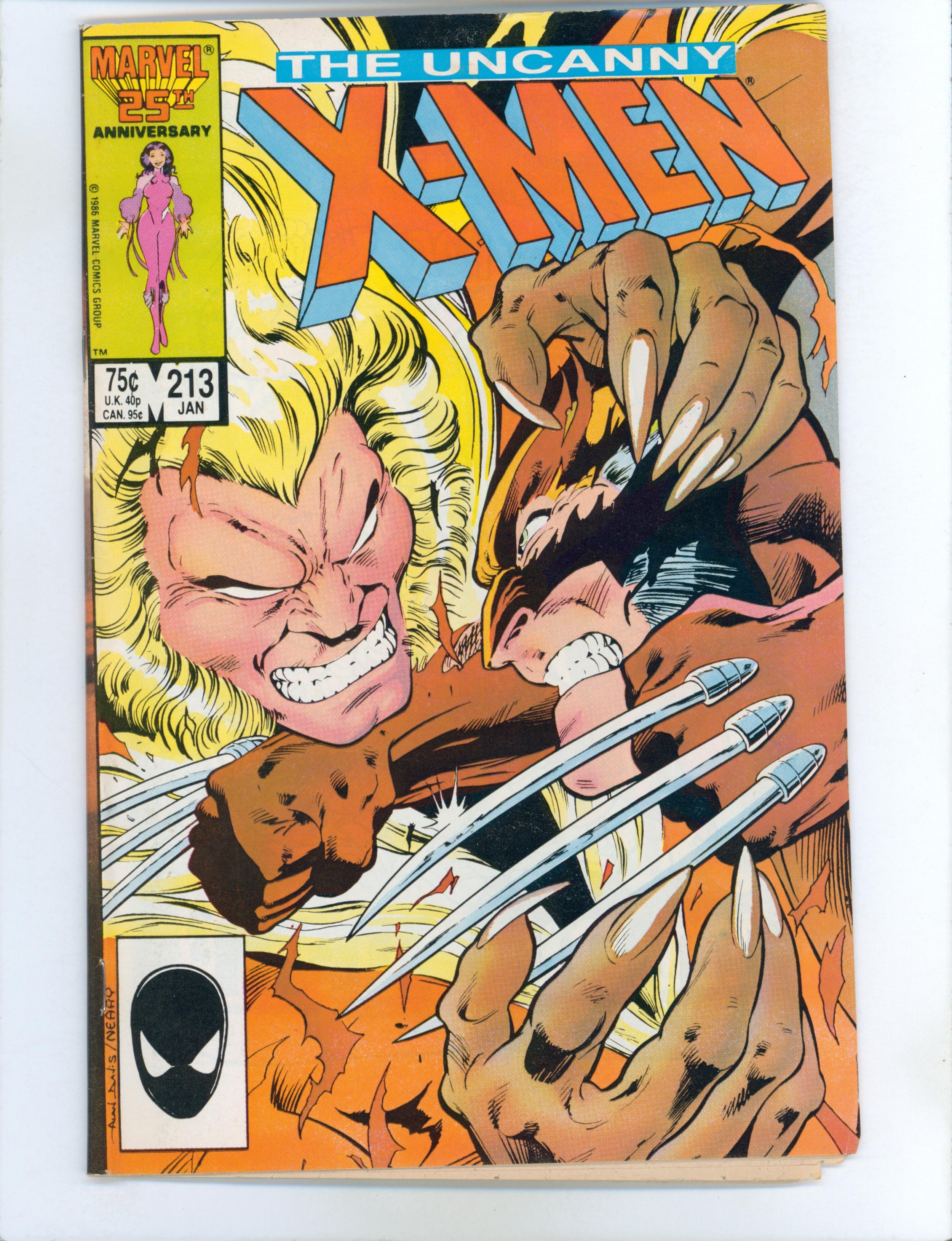 Uncanny X-Men 213 Betsy Braddock becomes Pyslocke joins X-Men Mr ...