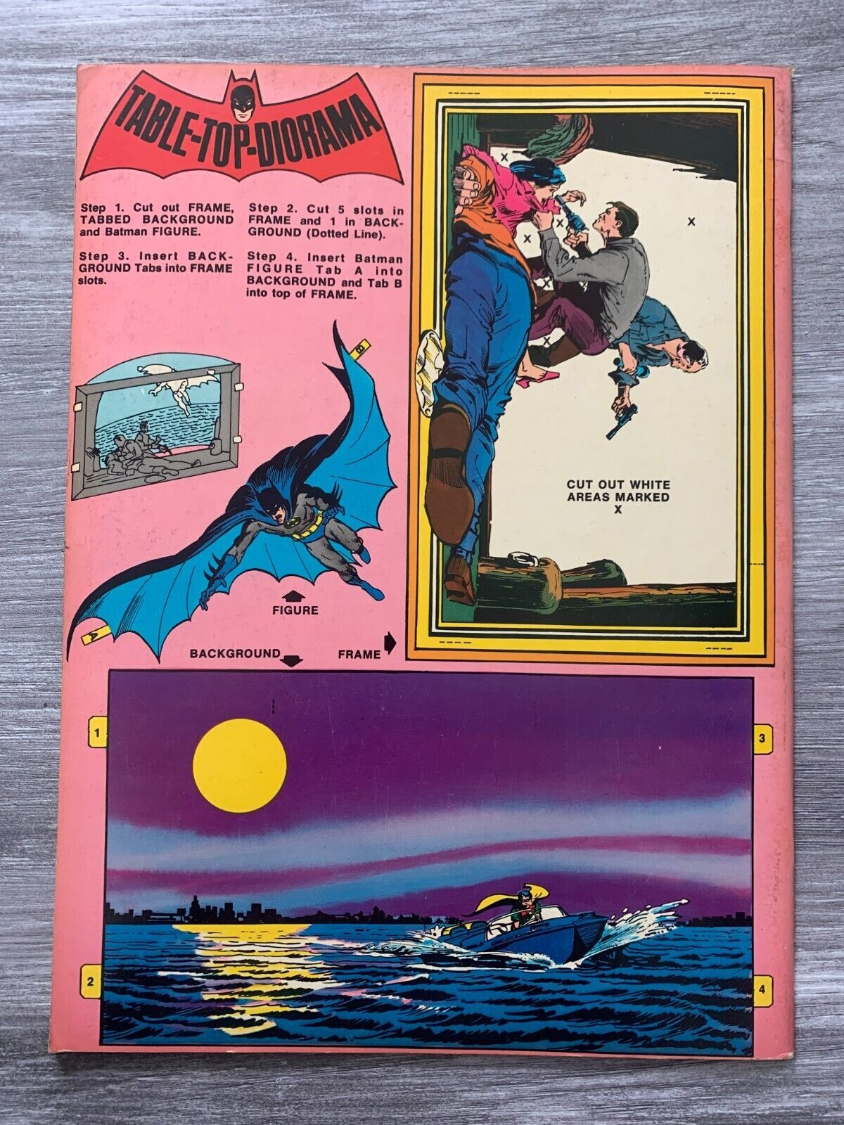 1974 BATMAN DC Treasury C-25 FN+ 6.5 How to Draw Batman / Reprints ...