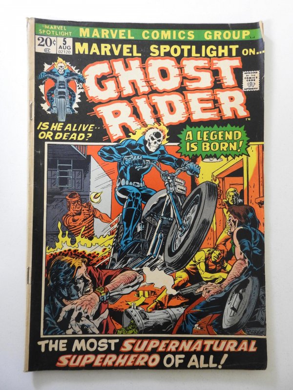 Marvel Spotlight #5 (1972) VG+ Condition 1st App of Ghost Rider! 1 in ...