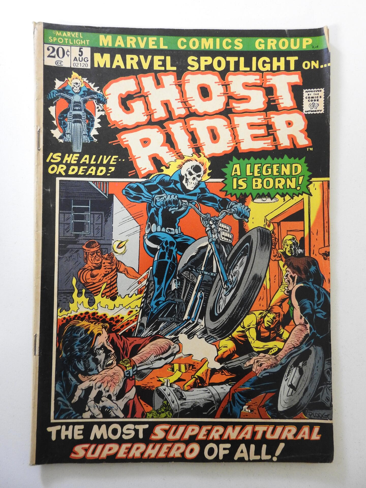 Marvel Spotlight #5 (1972) VG+ Condition 1st App of Ghost Rider! 1 in ...