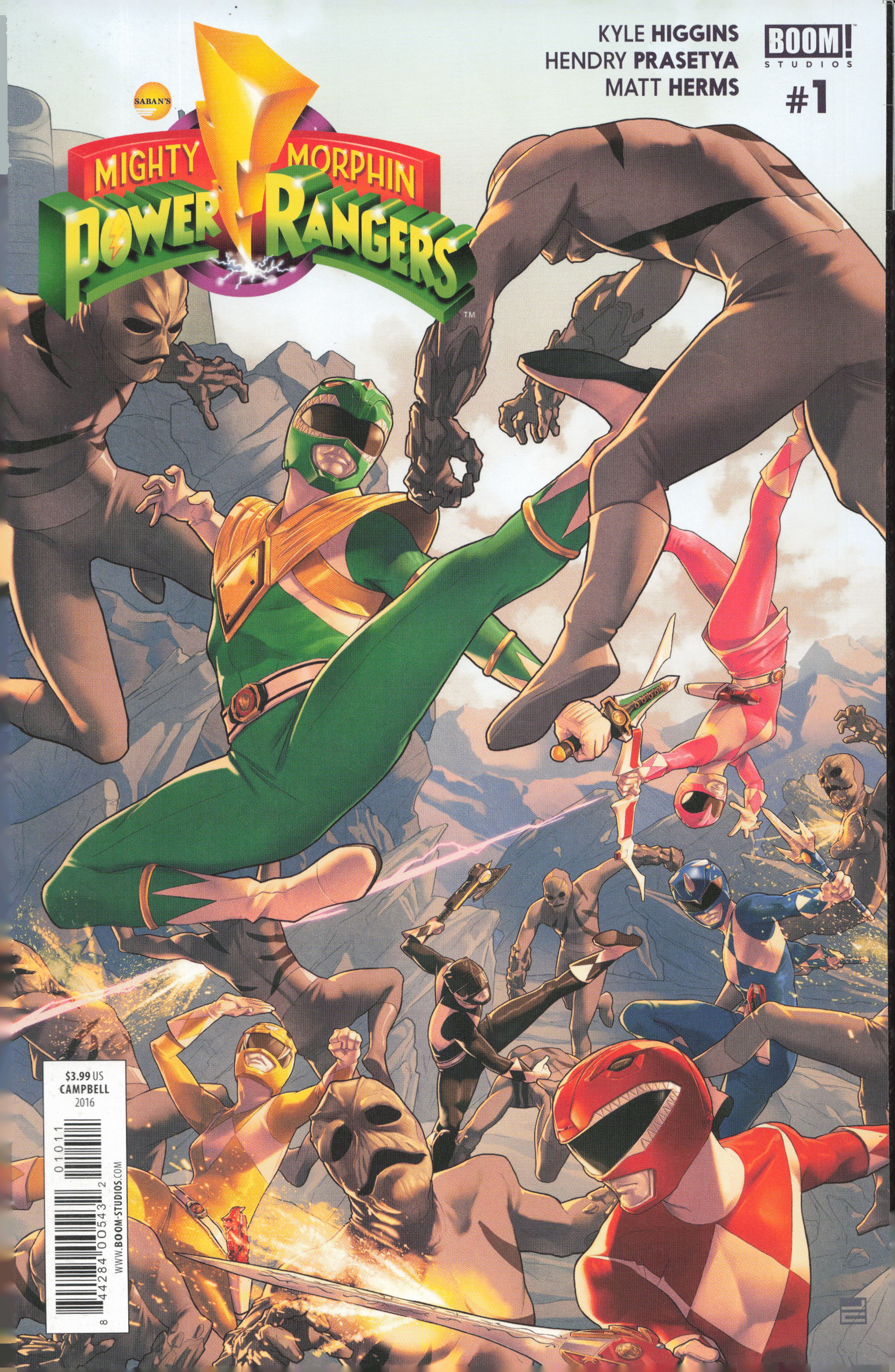 Mighty Morphin Power Rangers #1 Cover A (2016) Power Rangers | Comic ...