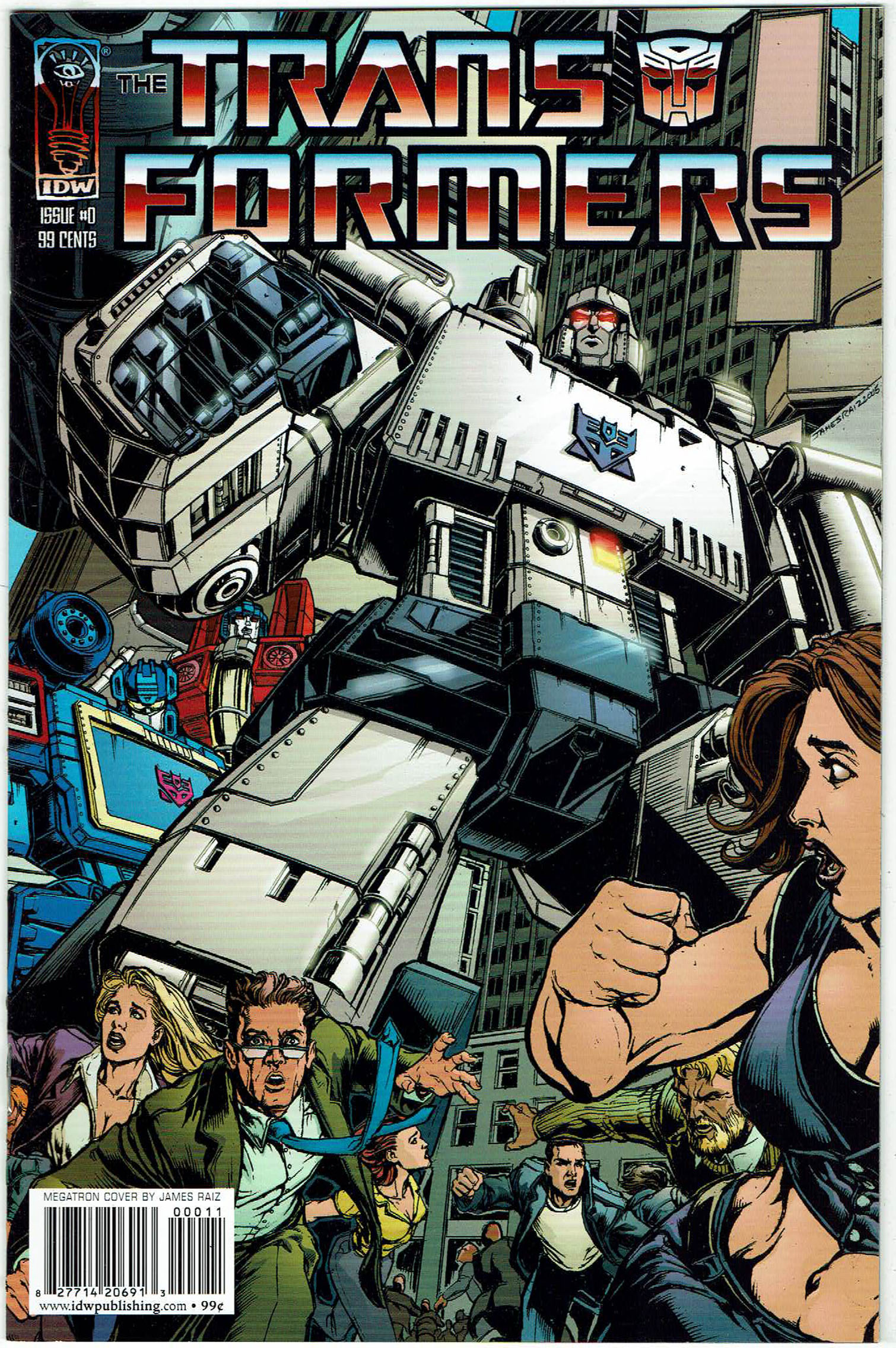 Transformers: Infiltration #0 (2005) IDW Megatron James Raiz Variant NM ...