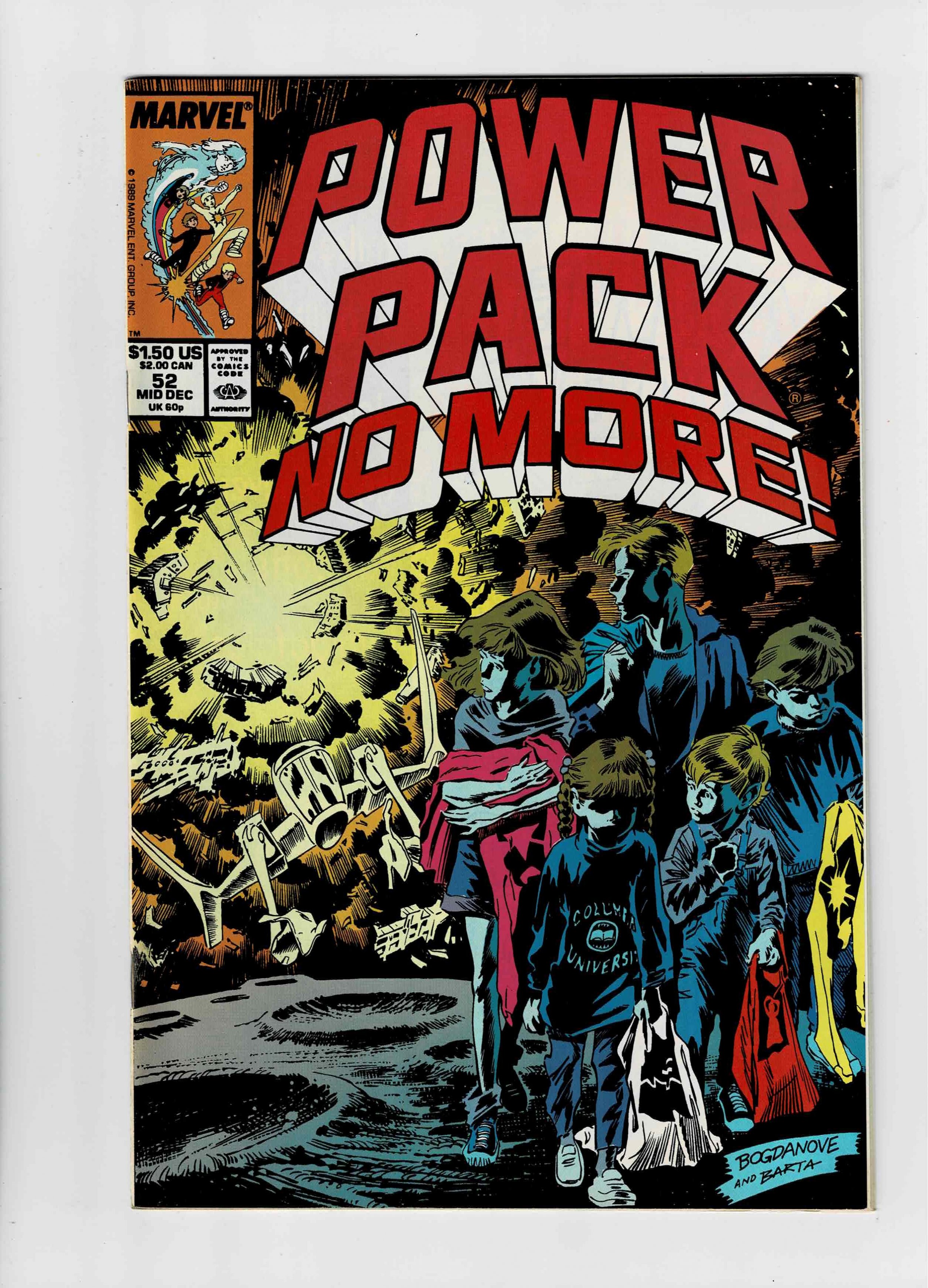 Power Pack #52 (1989) Another Fat Mouse "Almost Free Cheese" 2nd Menu ...