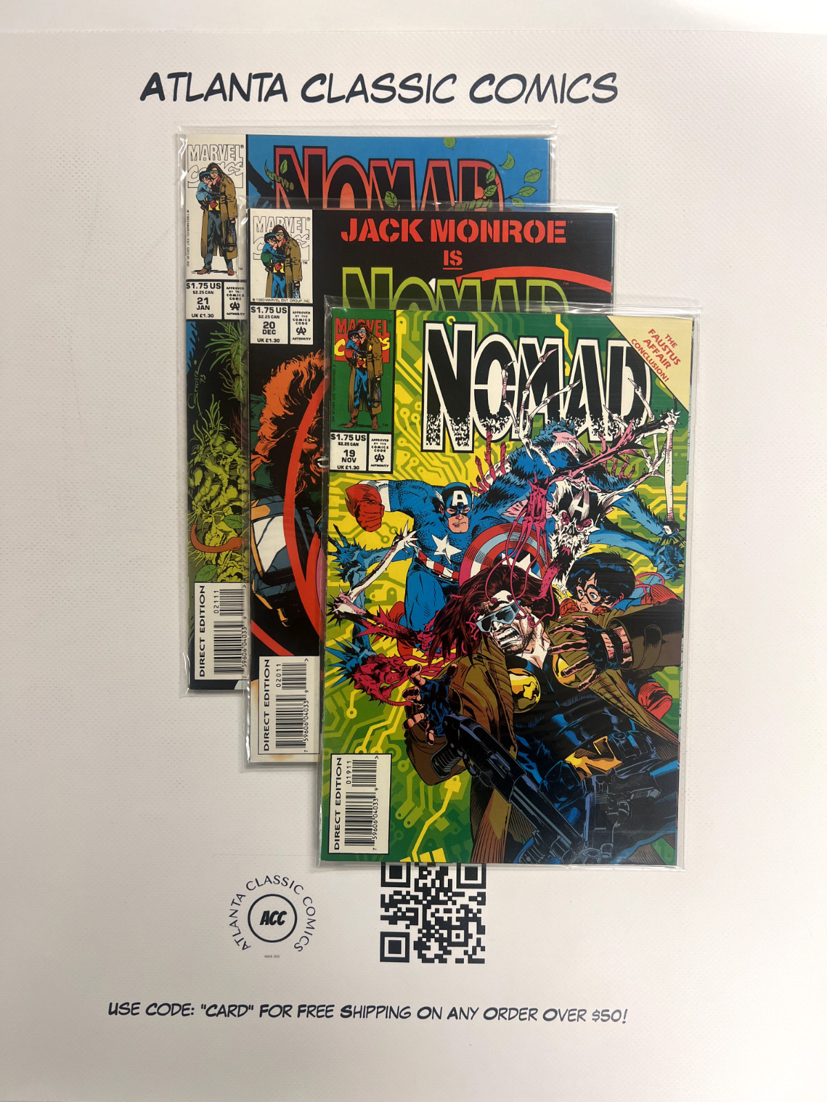 3 Nomad Marvel Comic Books #19 20 21 Defenders Thor Spiderman Avengers ...