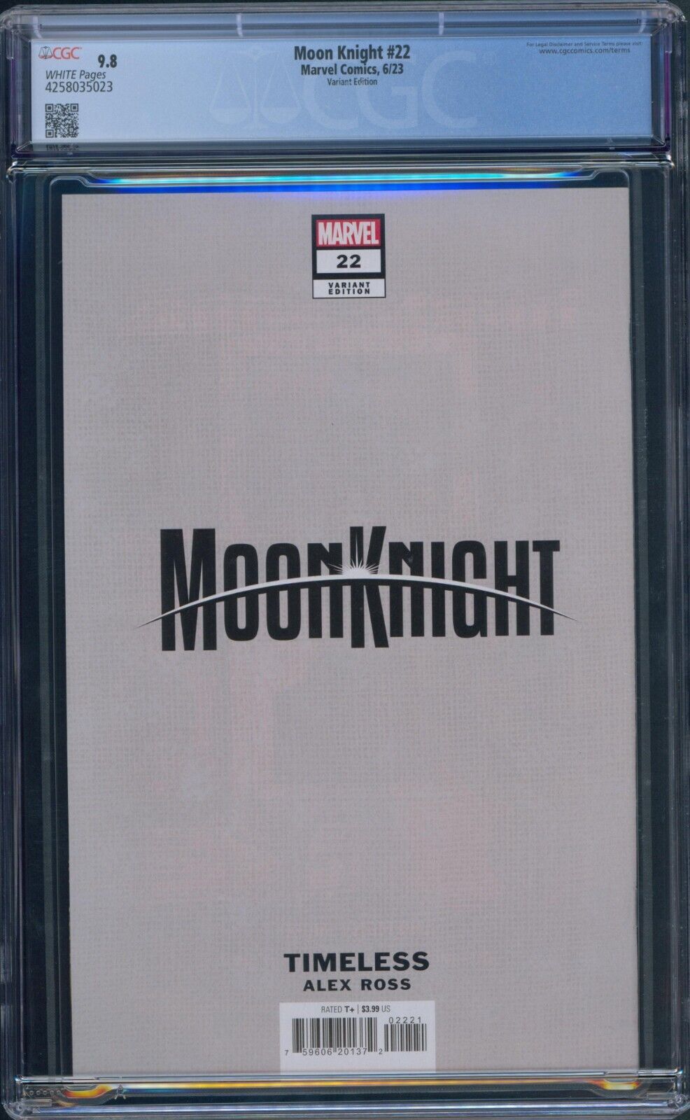Moon Knight #22 CGC 9.8 Alex Ross Timeless Kingpin Virgin Variant ...
