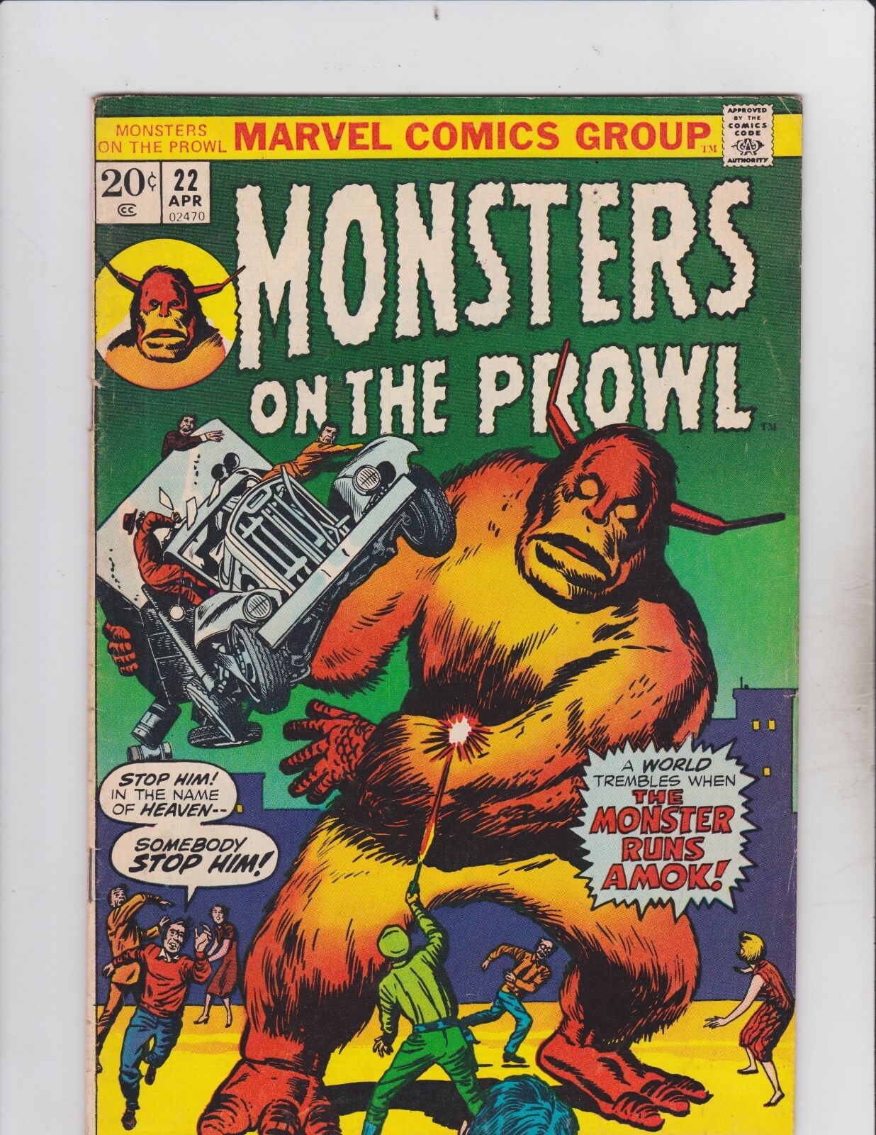 Marvel Comics Group! Monsters on the Prowl! Issue 22! | Comic Books ...