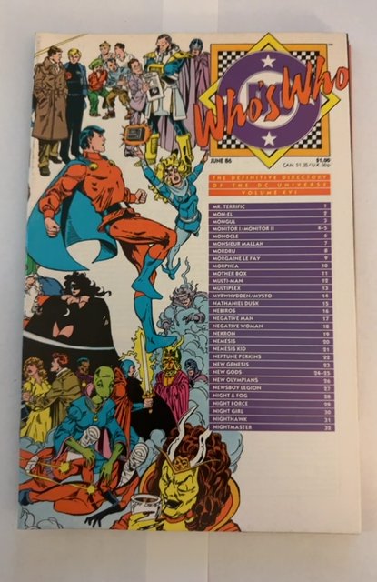 Who's Who: The Definitive Directory of the DC Universe #16 (1986 ...