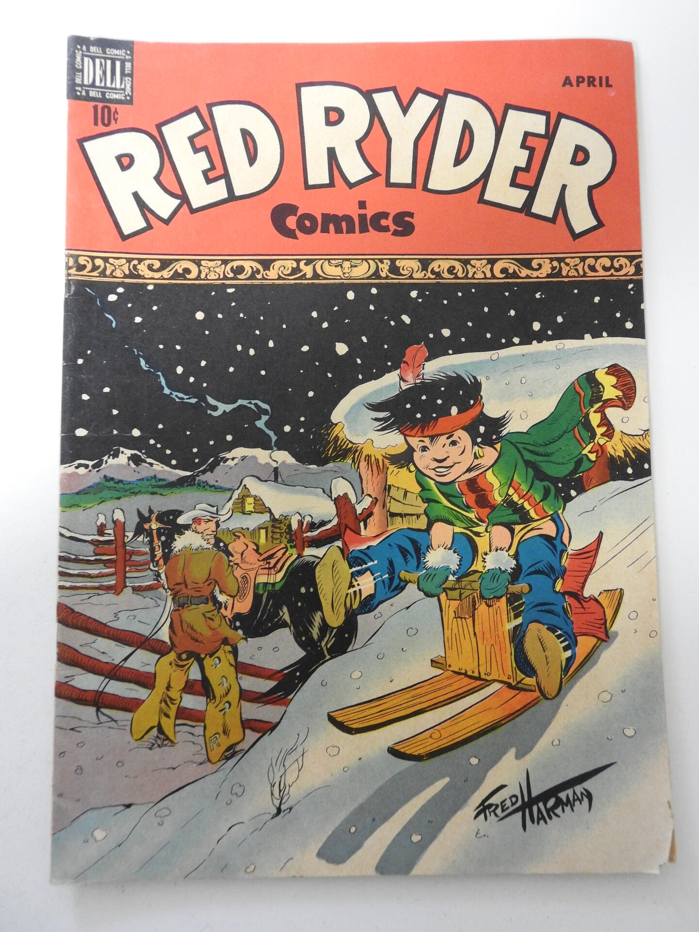 Red Ryder Comics #69 (1949) FN Condition bug chew bottom right | Comic ...