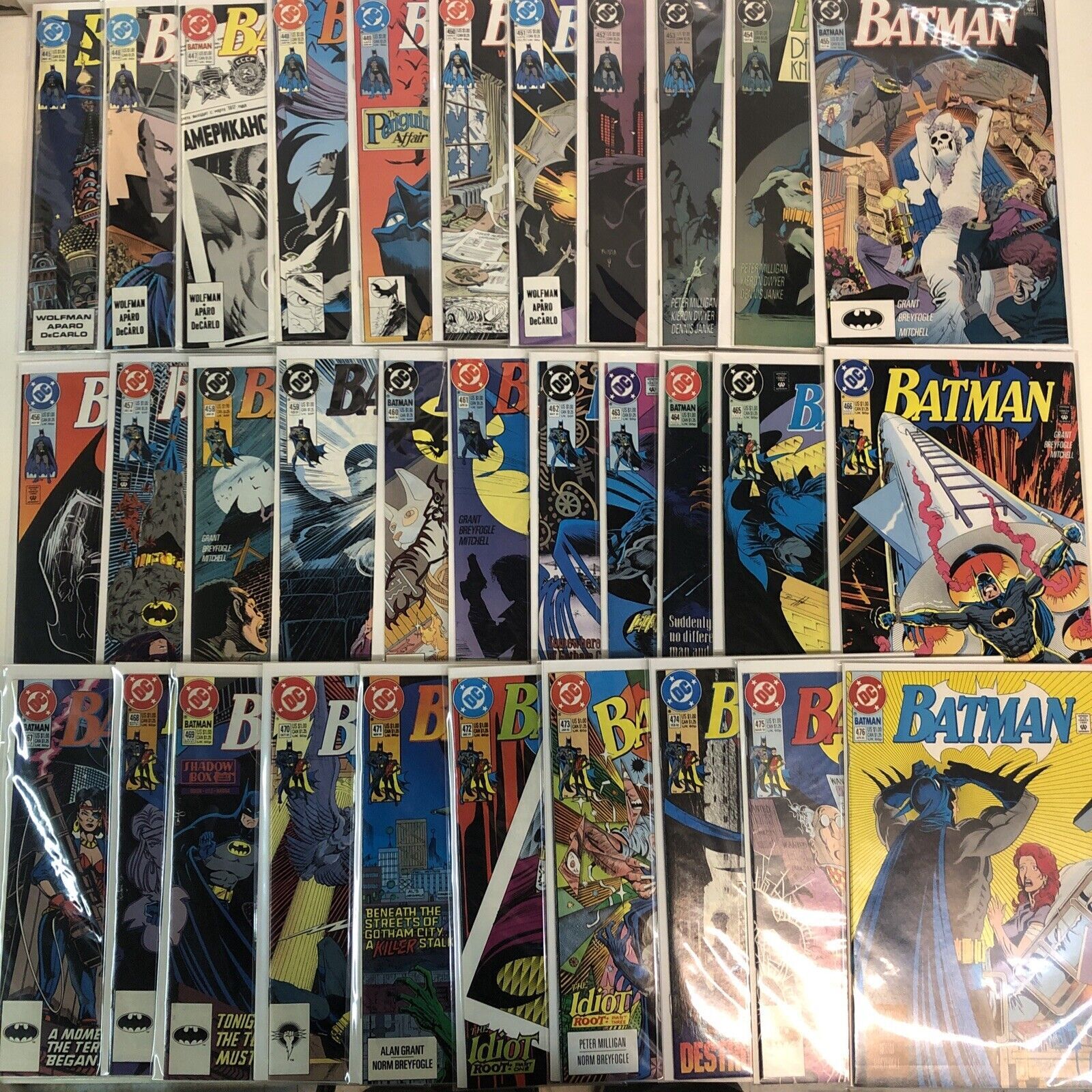 Batman (1990) Consequential Set # 445-572 (NM) DC Comics•Missing # 567 ...
