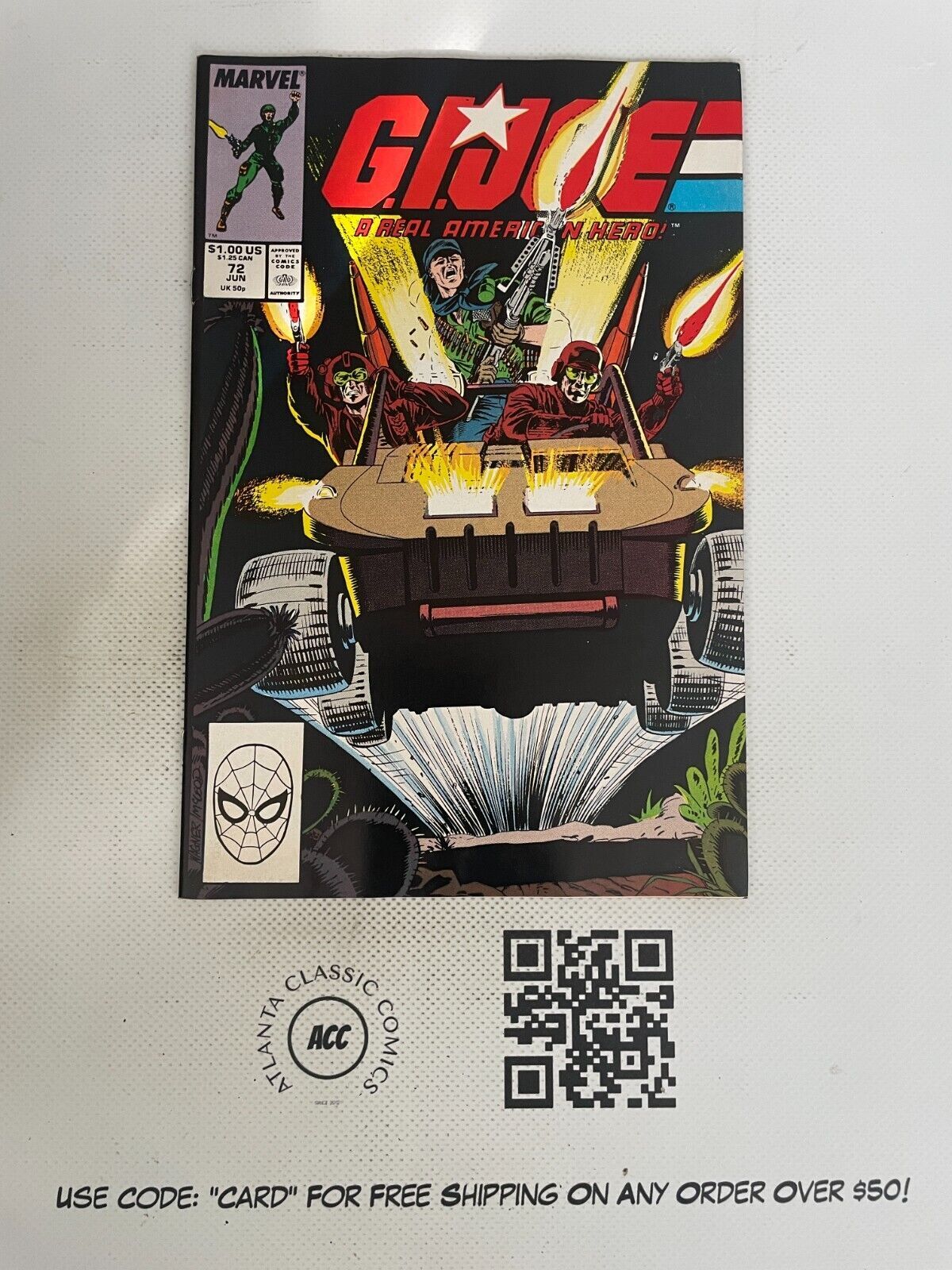 G.I. Joe # 72 NM Marvel Comic Book Baroness Duke Snake Eyes Cobra ...