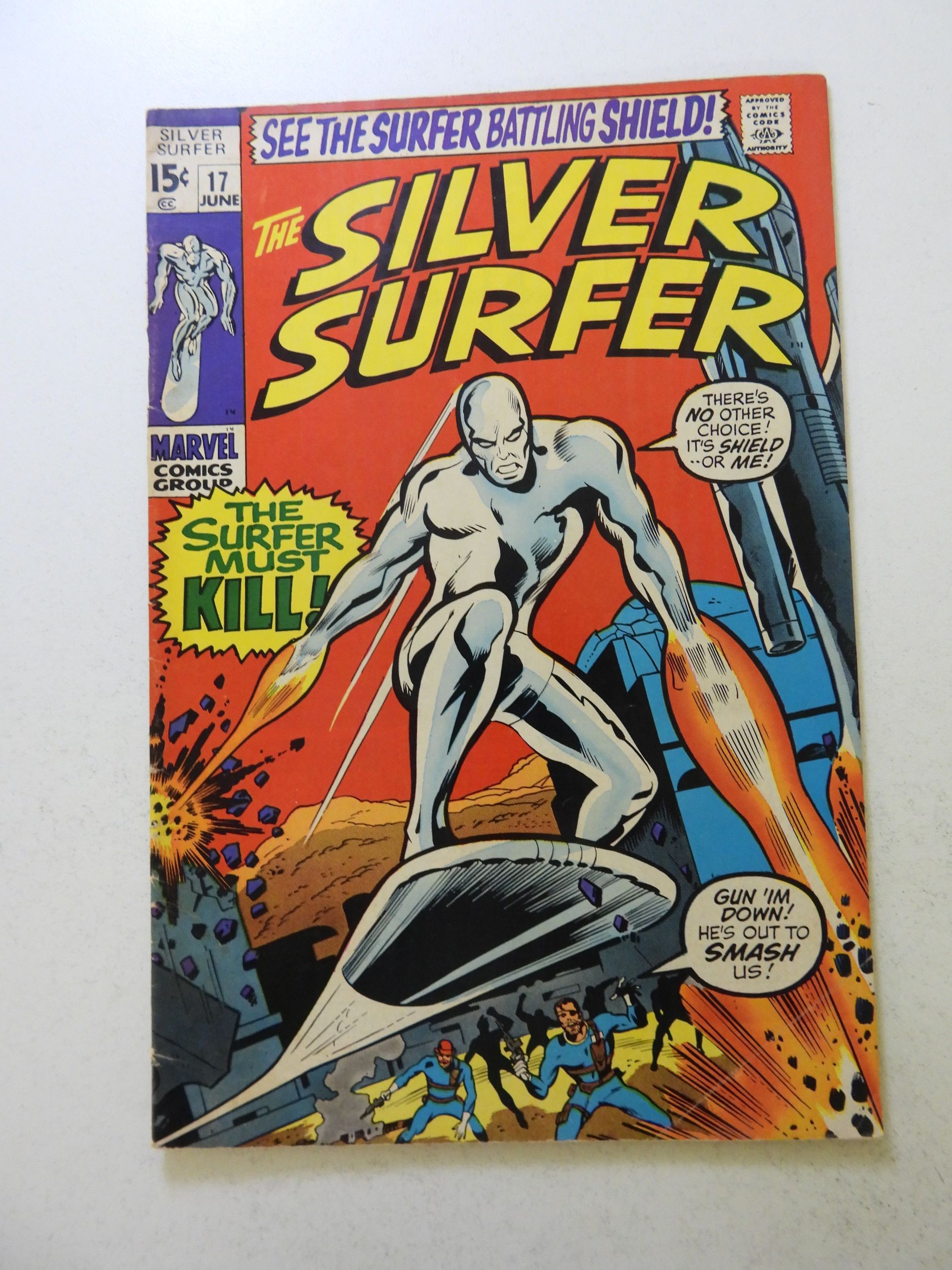 The Silver Surfer #17 (1970) FN/VF condition | Comic Books - Bronze Age ...